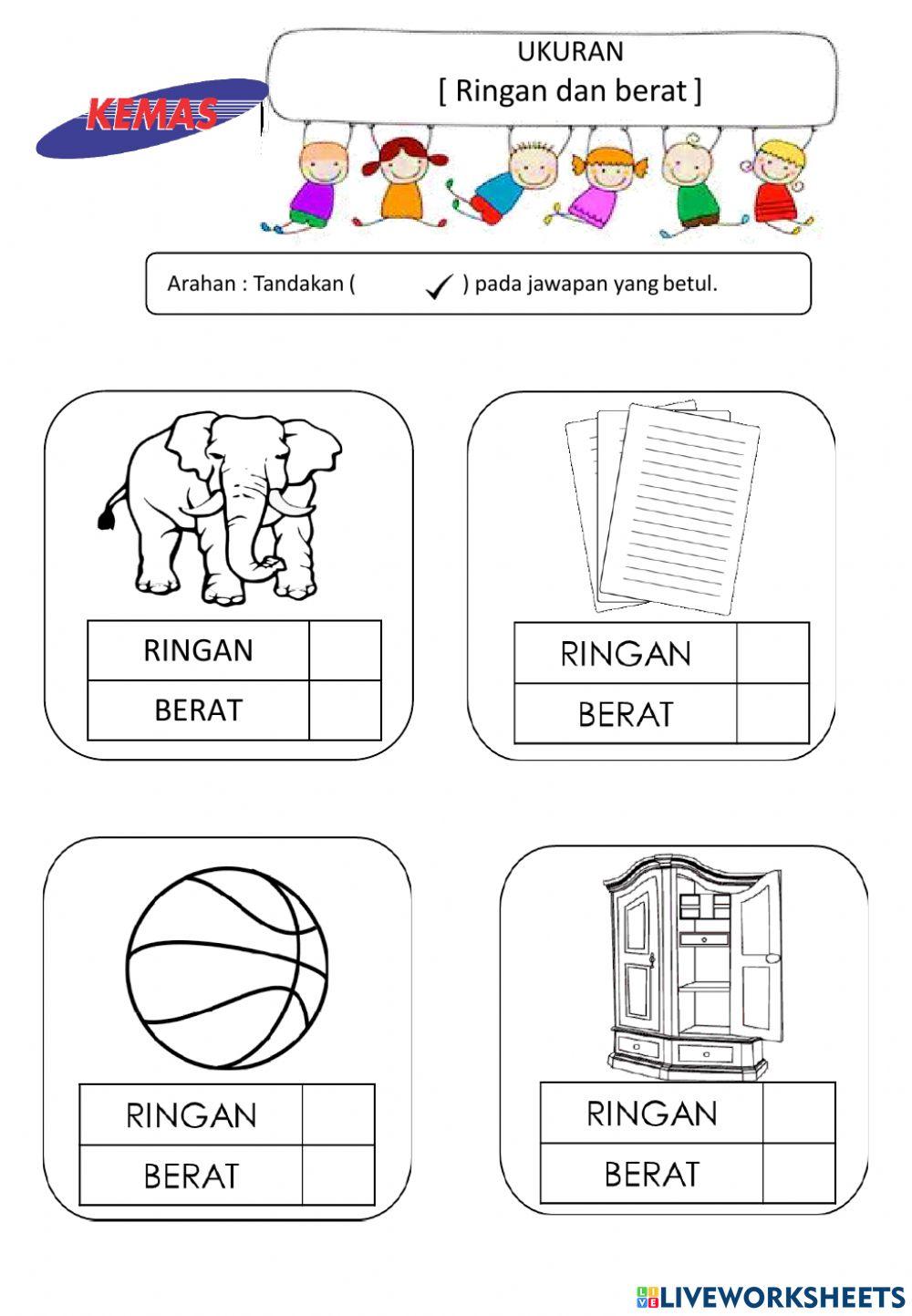 Matematik Awal (5 Tahun) interactive worksheet | Live Worksheets