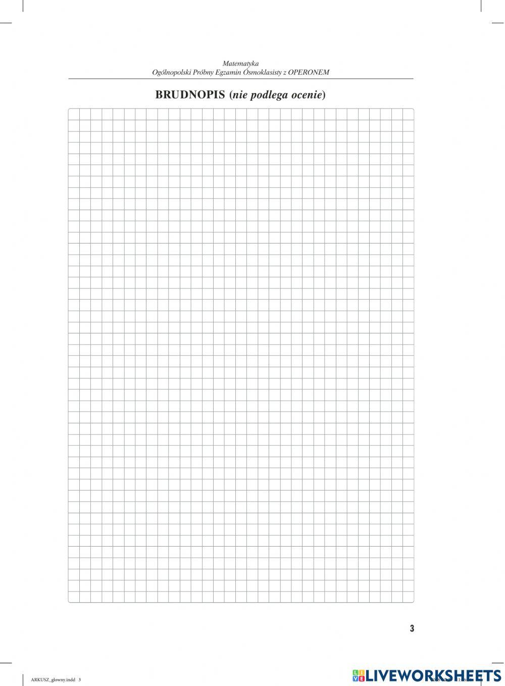 operon 2018 probny worksheet | Live Worksheets