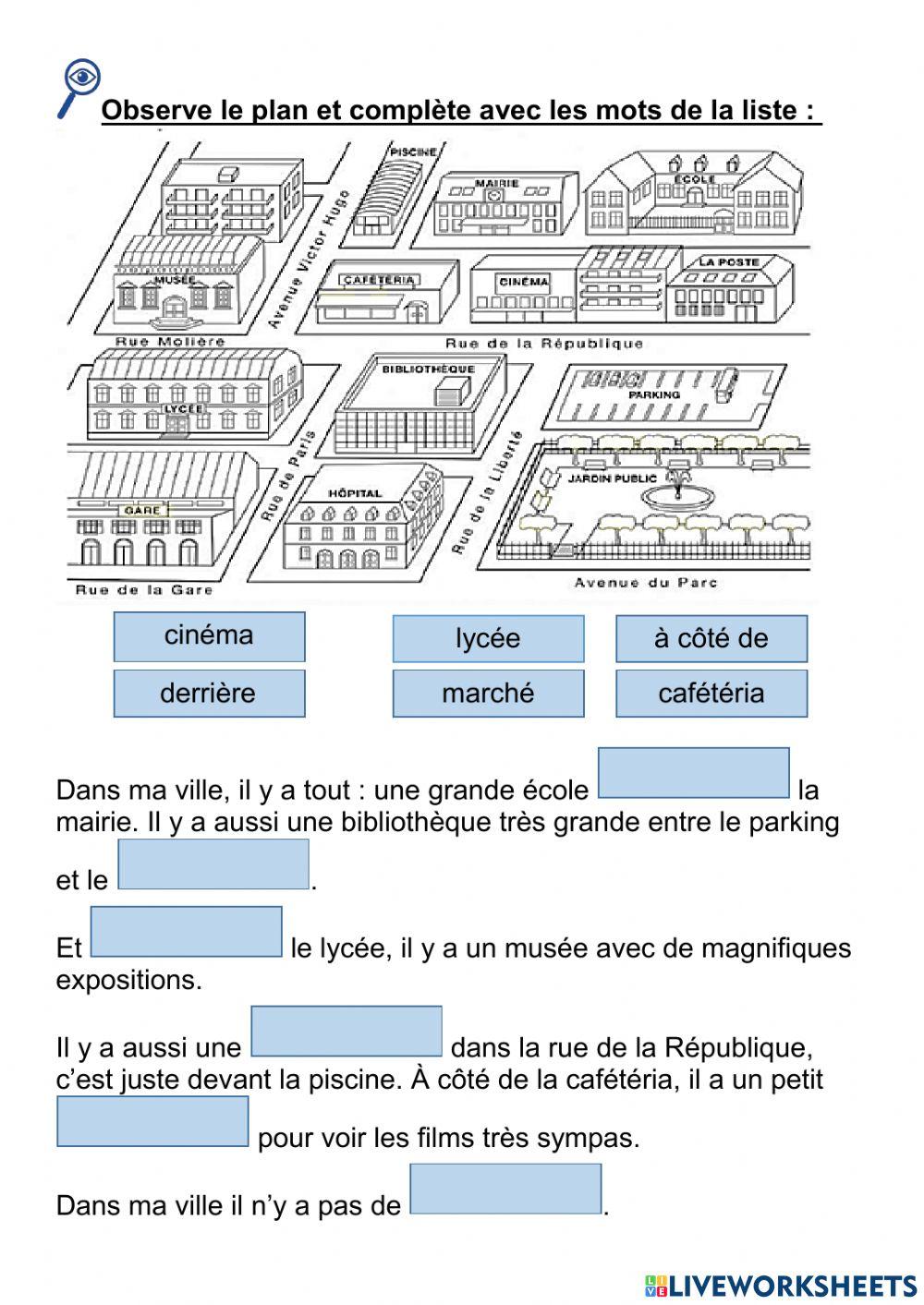 Indiquer le che… | Free Interactive Worksheets | 6364059