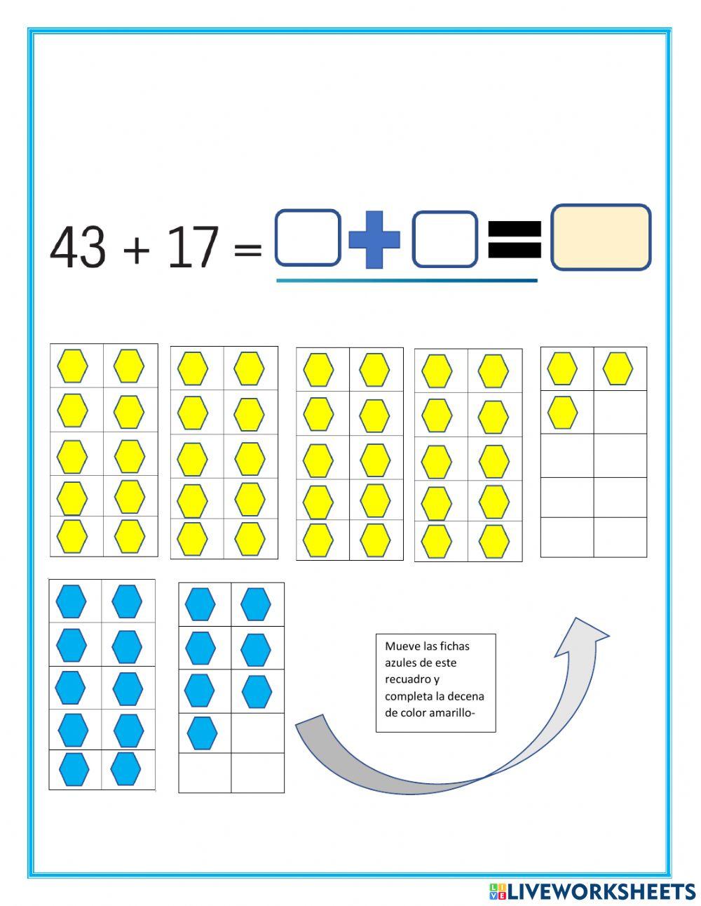 Números amigables worksheet | Live Worksheets