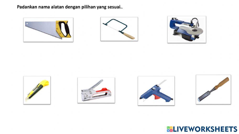Alatan Tangan, bahan pengikat dan pencantum worksheet | Live Worksheets