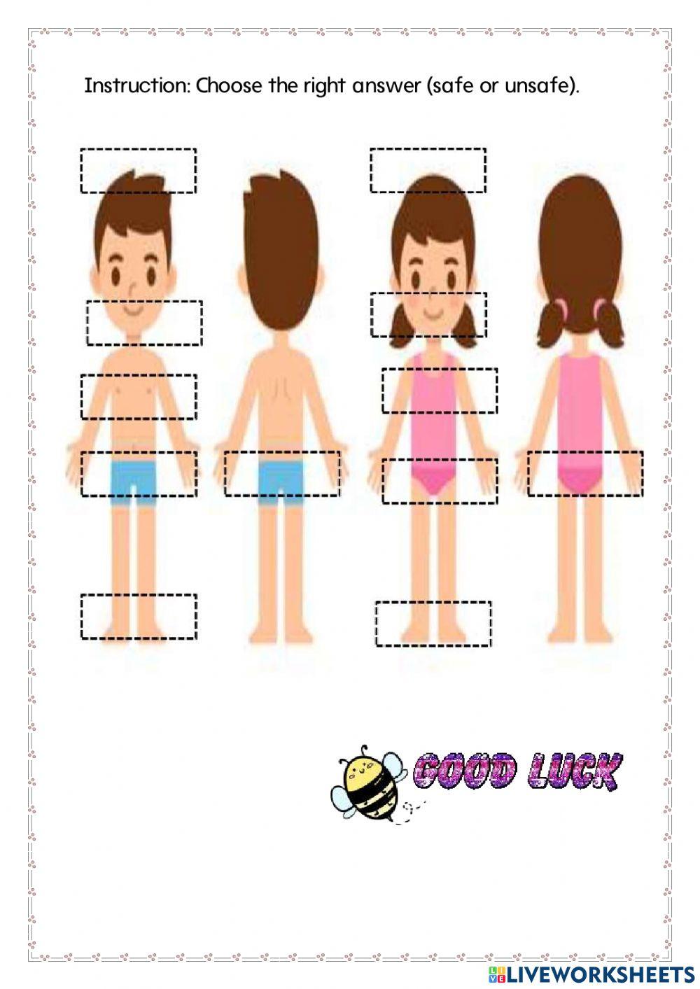 Year 1 Transition Programme - My body is mine 25-2-2021 online exercise ...