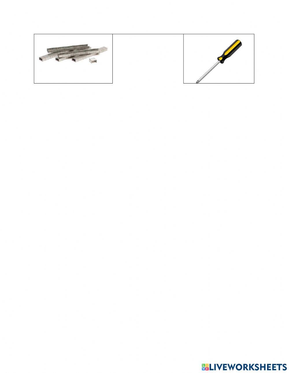 Bahan Pengikat dan Pencantum activity | Live Worksheets