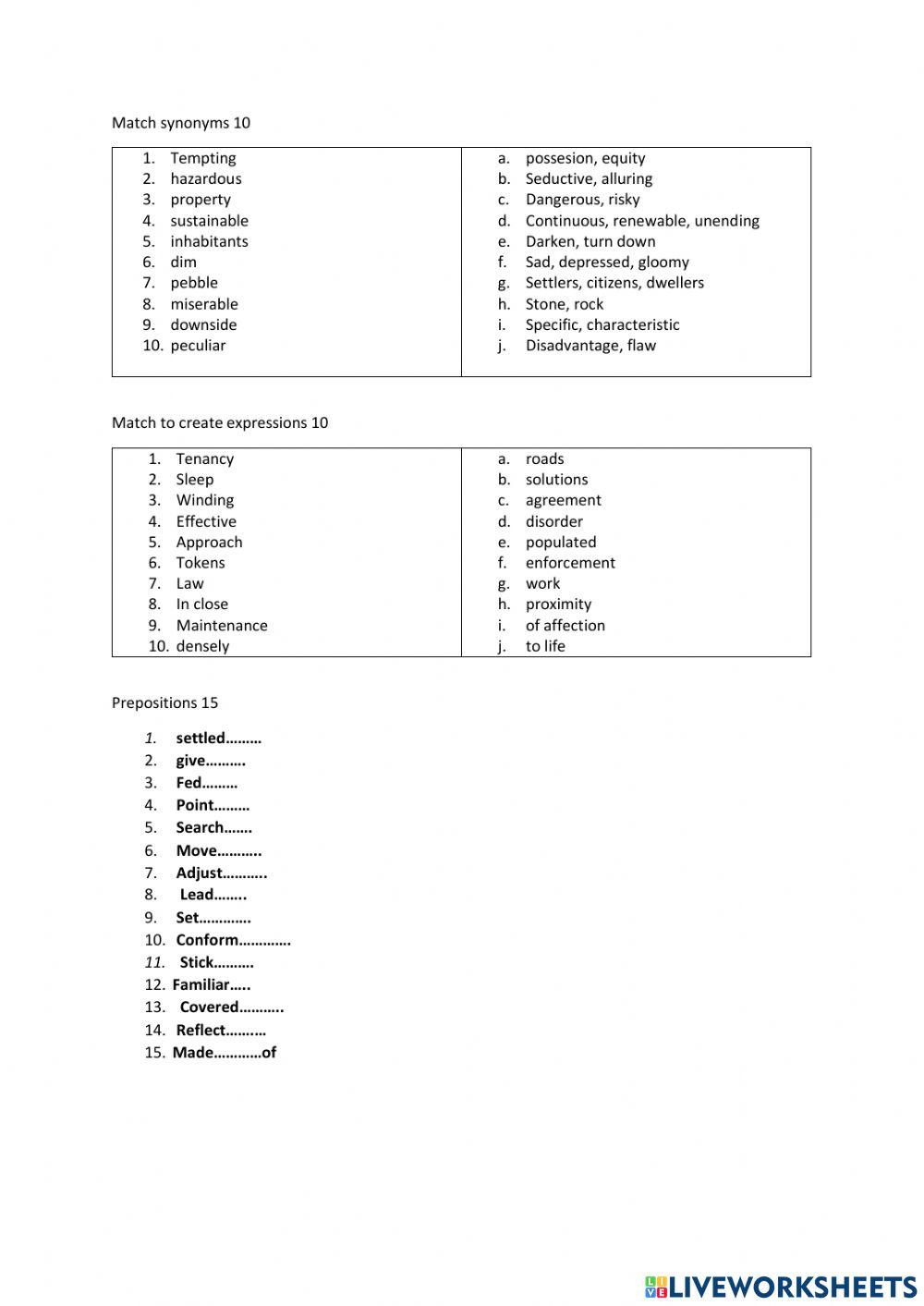 May 2017 PP1 interactive worksheet | Live Worksheets