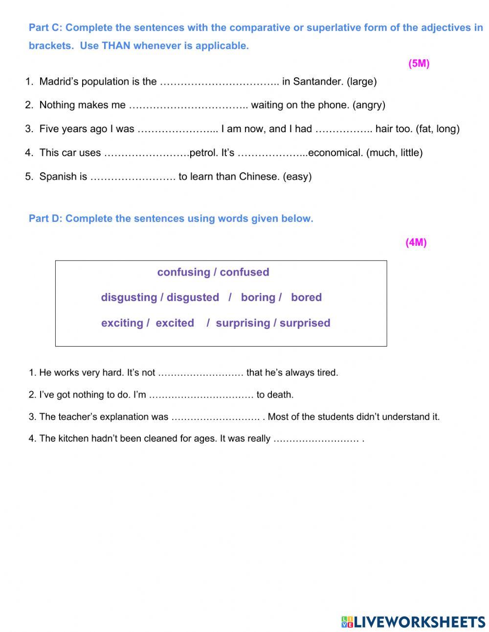 Grammar &vocabulary YEAR 7 | shakilah | Live