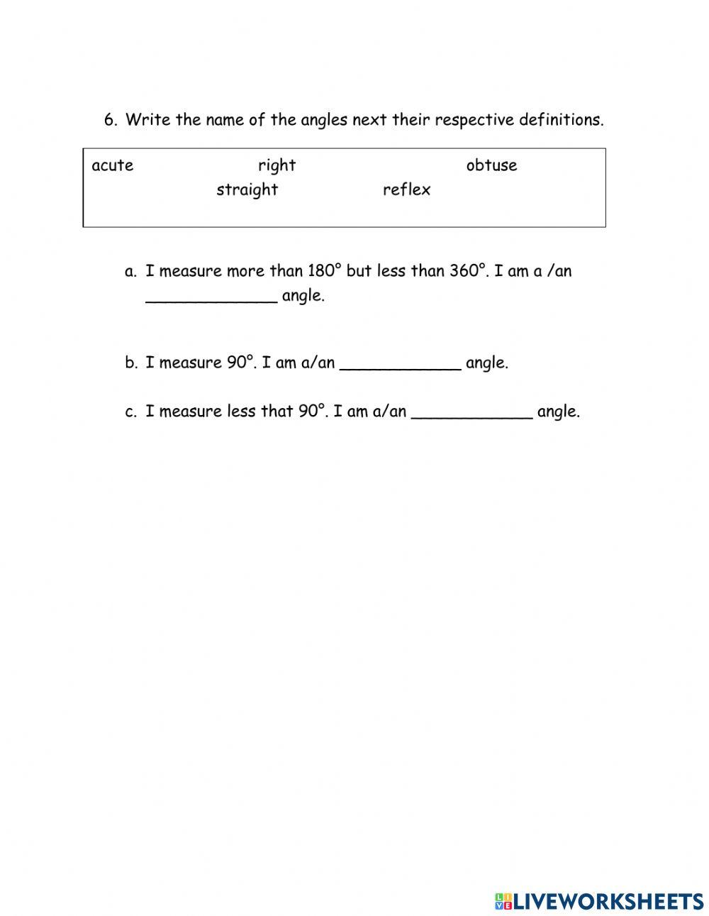 759885 | Review Exercise 5 | MsStoute | LiveWorksheets