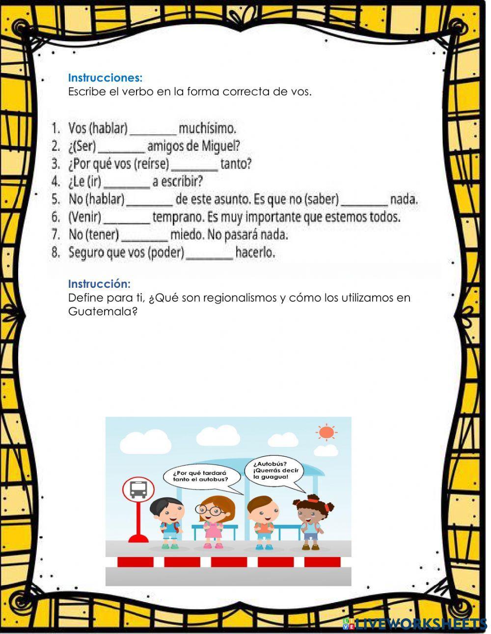 Español hablado… | Free Interactive Worksheets | 761275