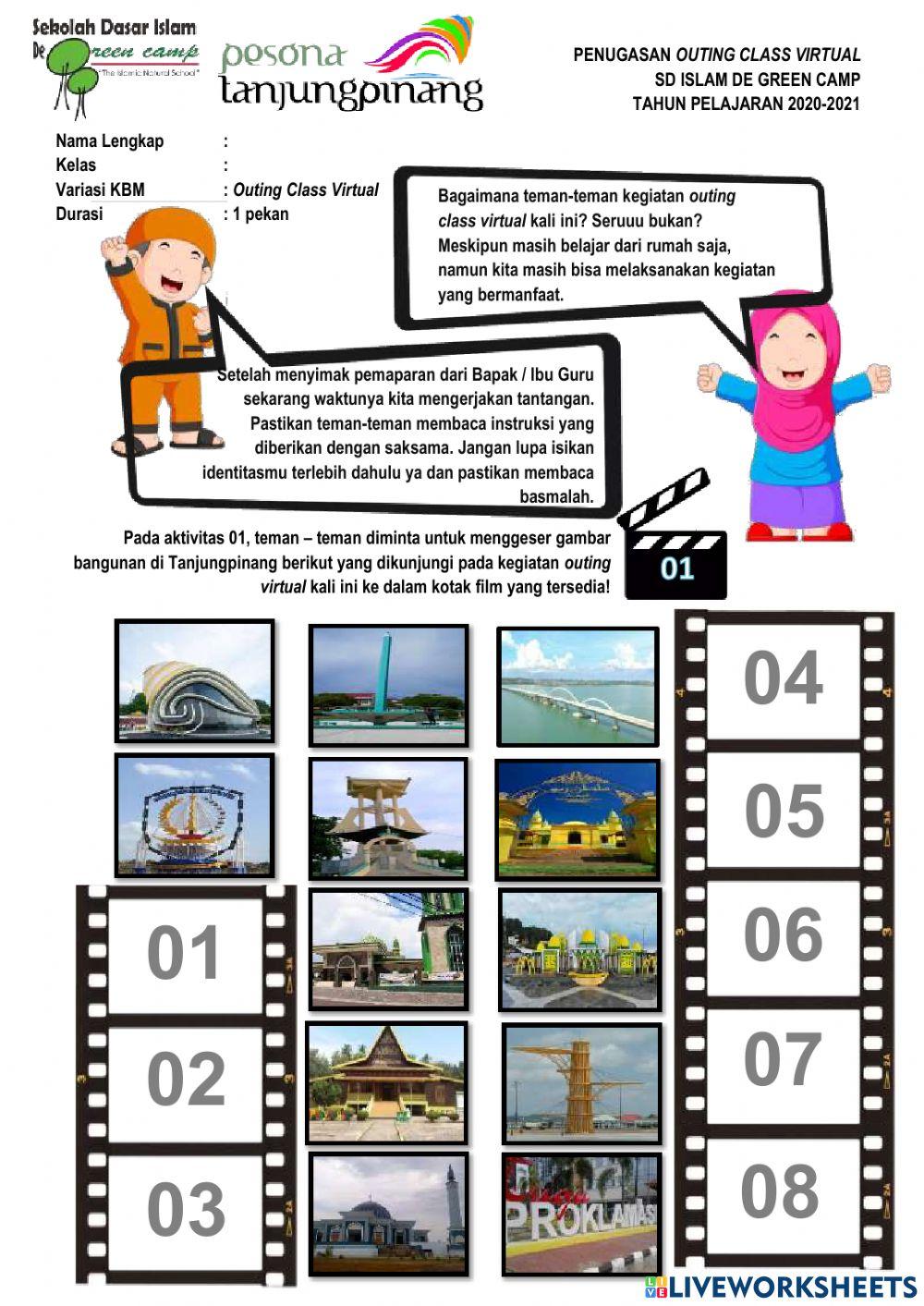 Outing Class Virtual Level 2 worksheet | Live Worksheets