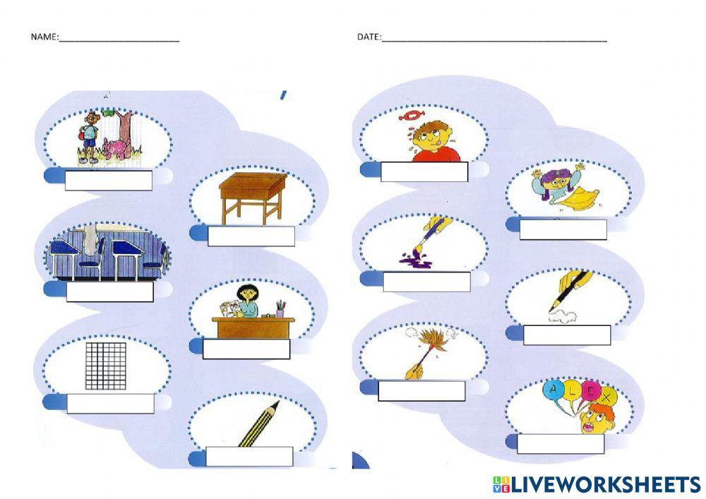 The desk genie vocabulary worksheet | Live Worksheets