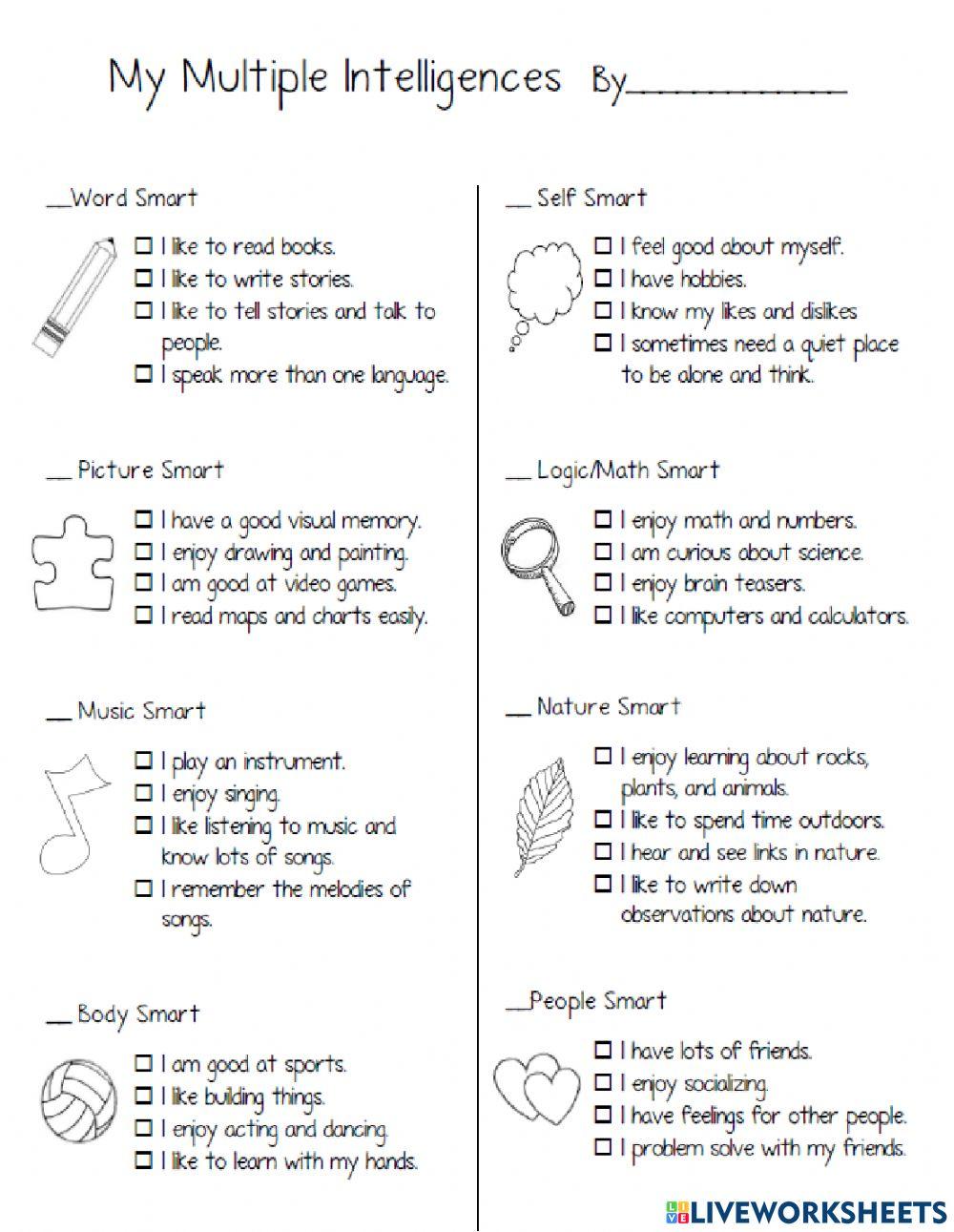 Multiple Intelligences Test Multiple Intelligences Test