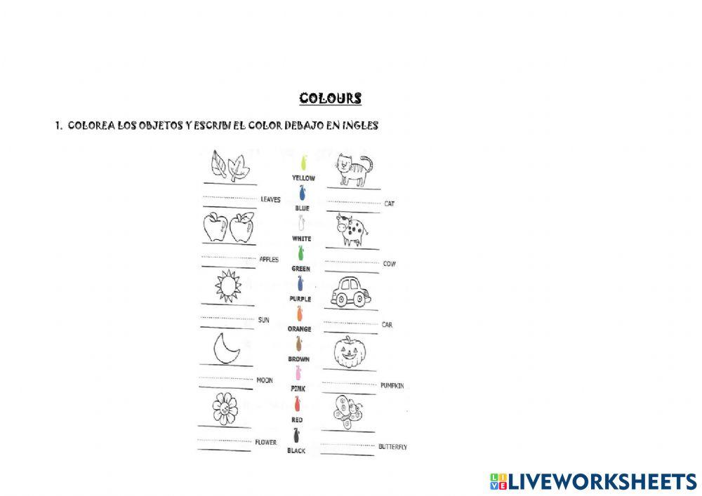 Class 2- Colours worksheet | Live Worksheets