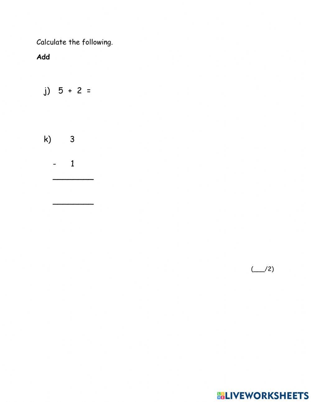 Mathematics Midterm Term 2- group 2 worksheet | Live Worksheets