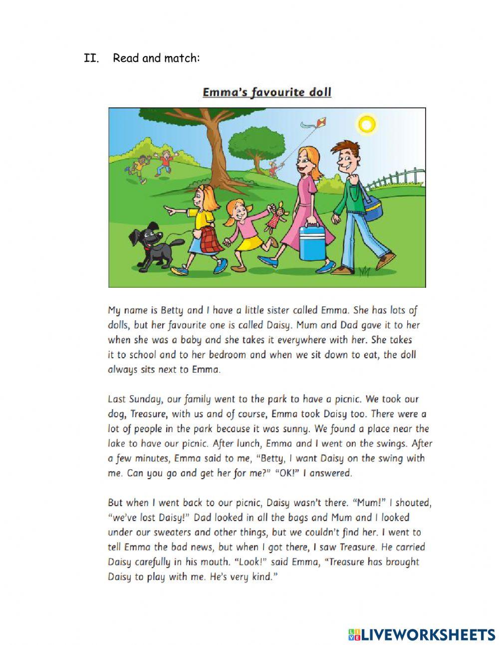 Reading - 6° grade online exercise for | Live Worksheets