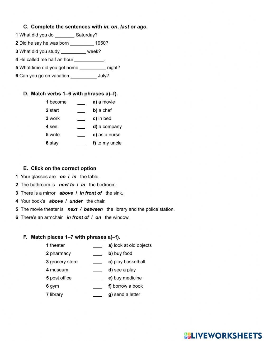 Level 6 test pa… | Free Interactive Worksheets | 764204