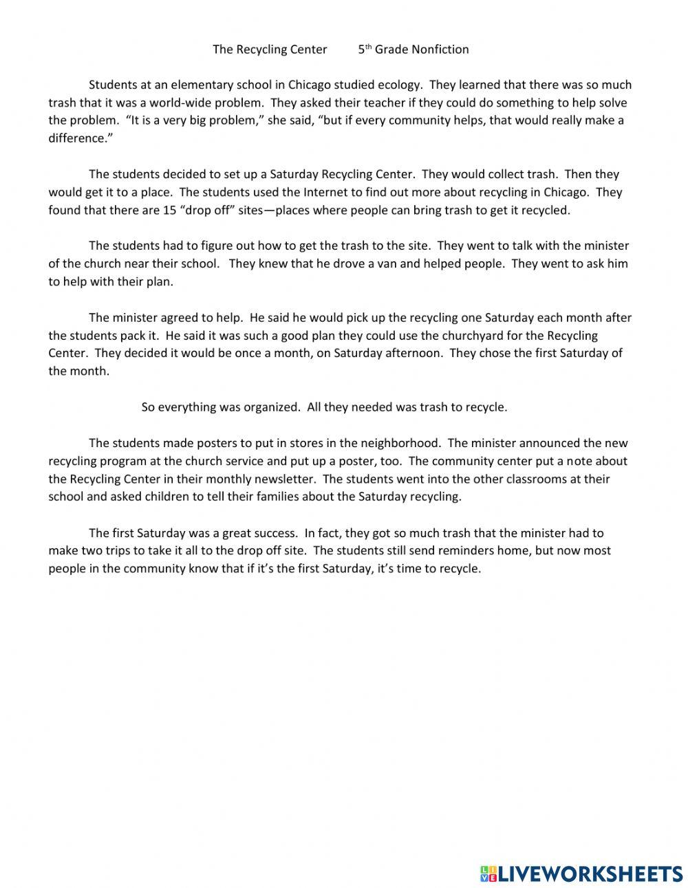 Cause And Effect Passage Worksheet Live Worksheets cause-and-effect-passage-worksheet-live-worksheets