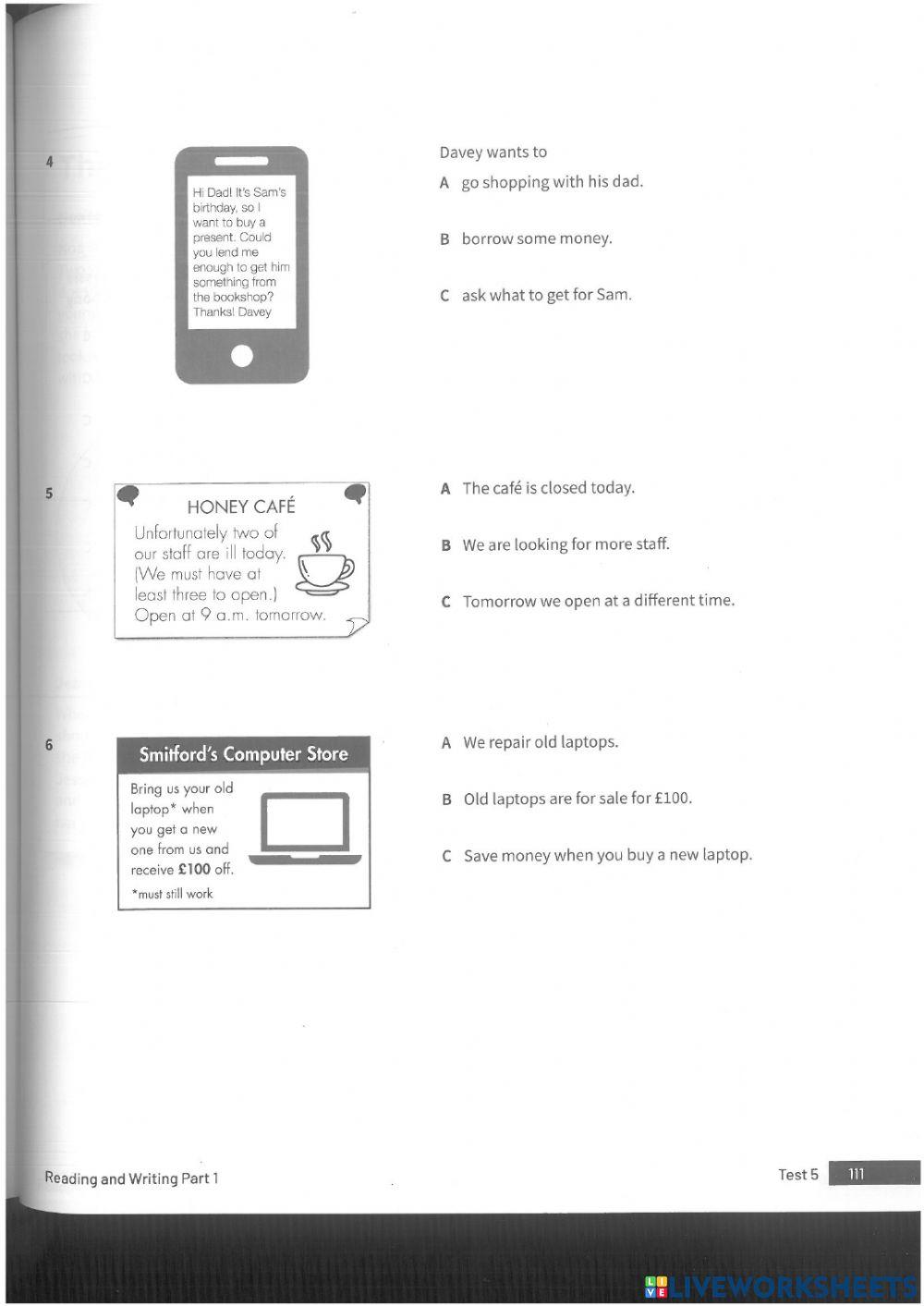 6449172 | KET reading part 1 | Klaudia Jaskowska