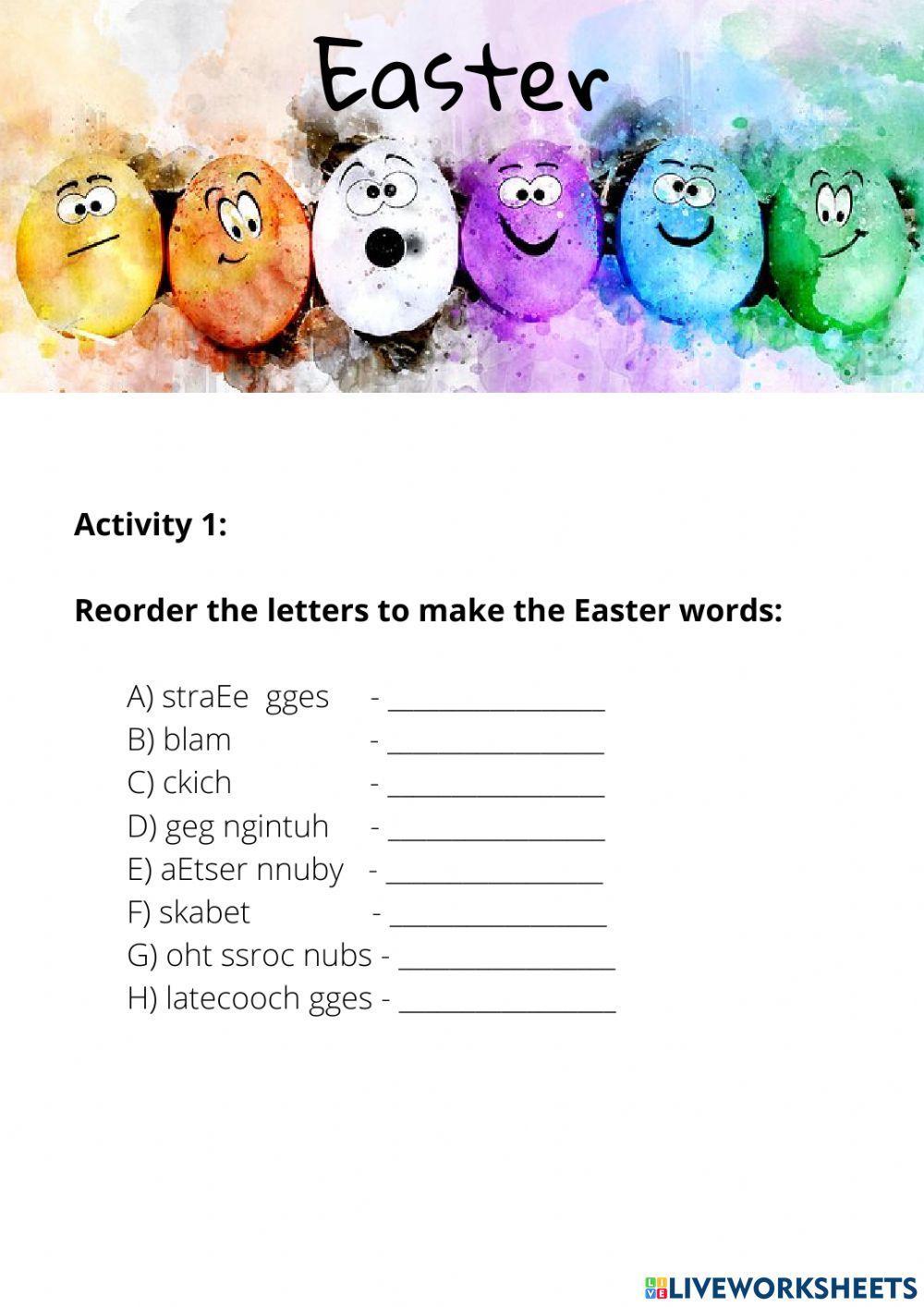 Easter | LiveWorksheets | 765995