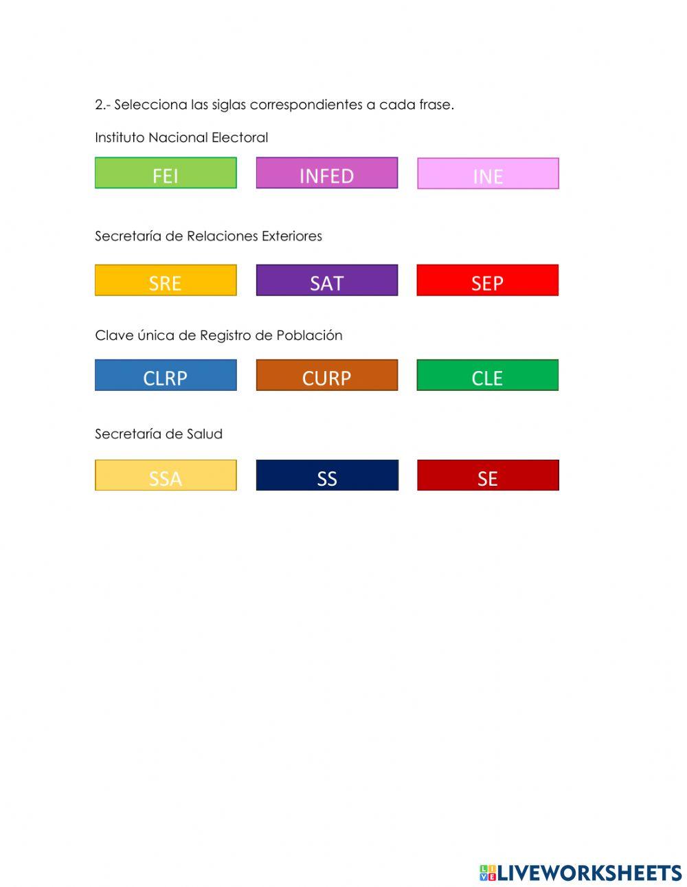 Documentos ofic… | Free Interactive Worksheets | 766028