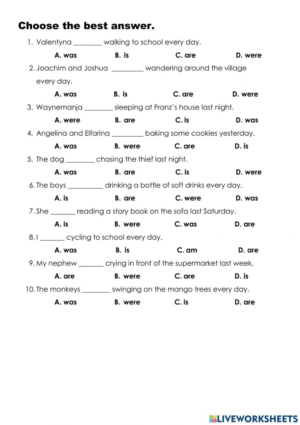 767122 | Year 6 Grammar exe 01march 2021 | BONG YOUNG