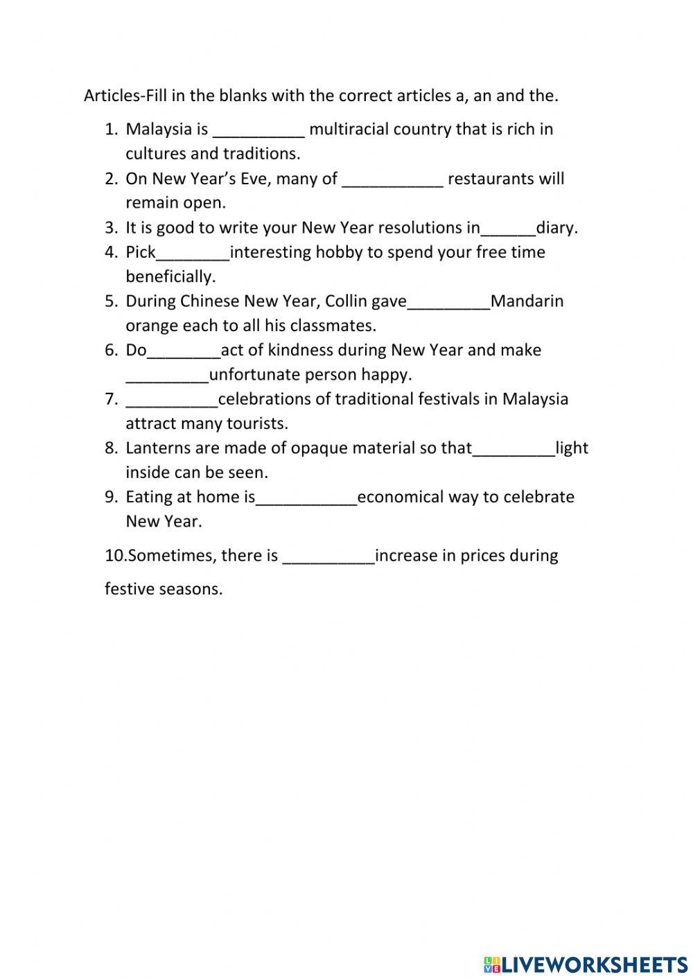 Articles-intermediate level 4807354 | BSURIP6536 | Live