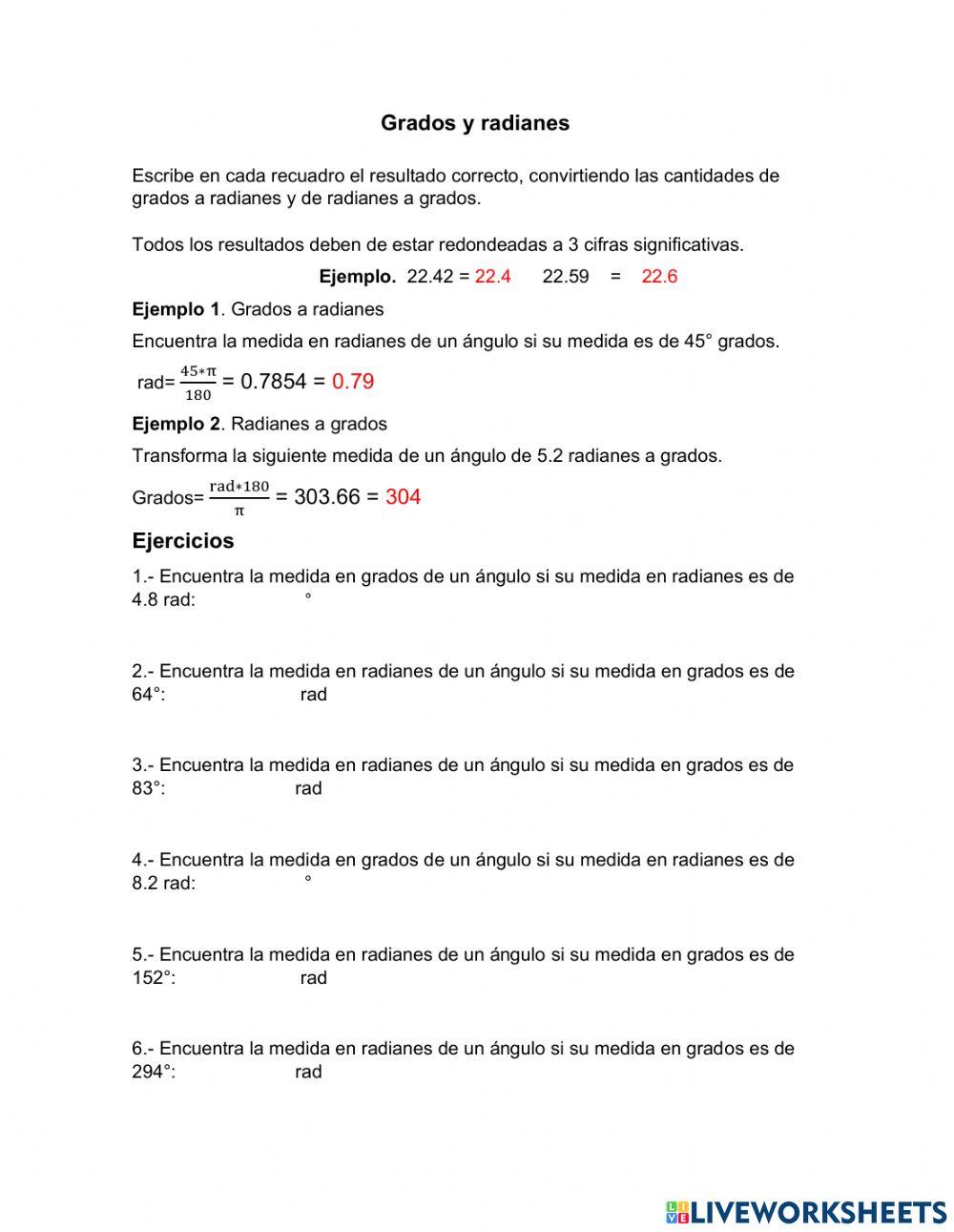 Grados y radianes 768279 | Francisca Cecilia Guerrero