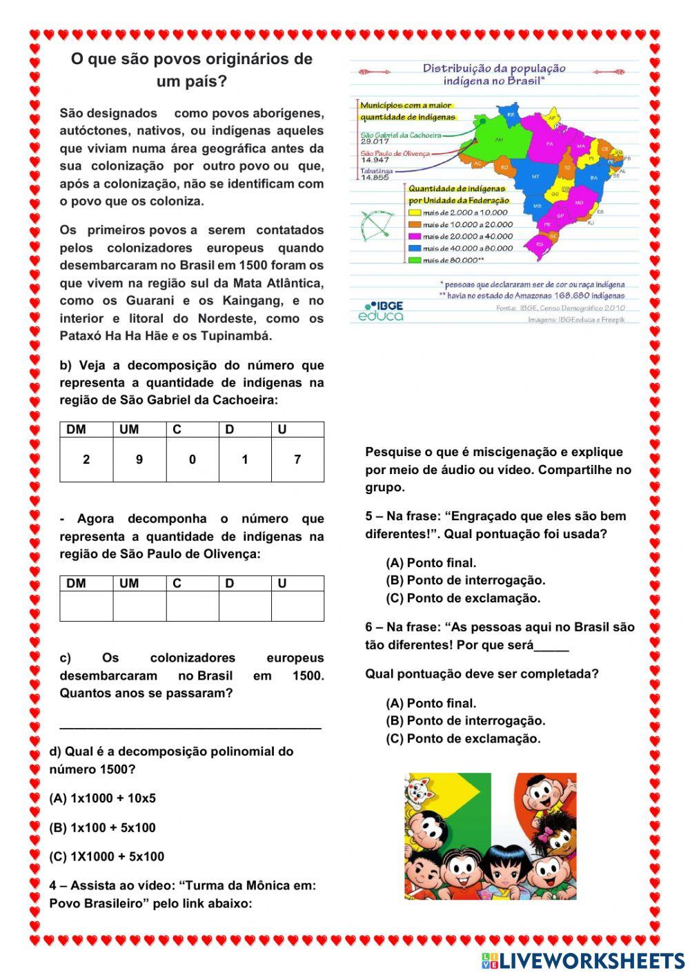 Atividade Interdisciplinar Expansão Marítima worksheet | Live Worksheets