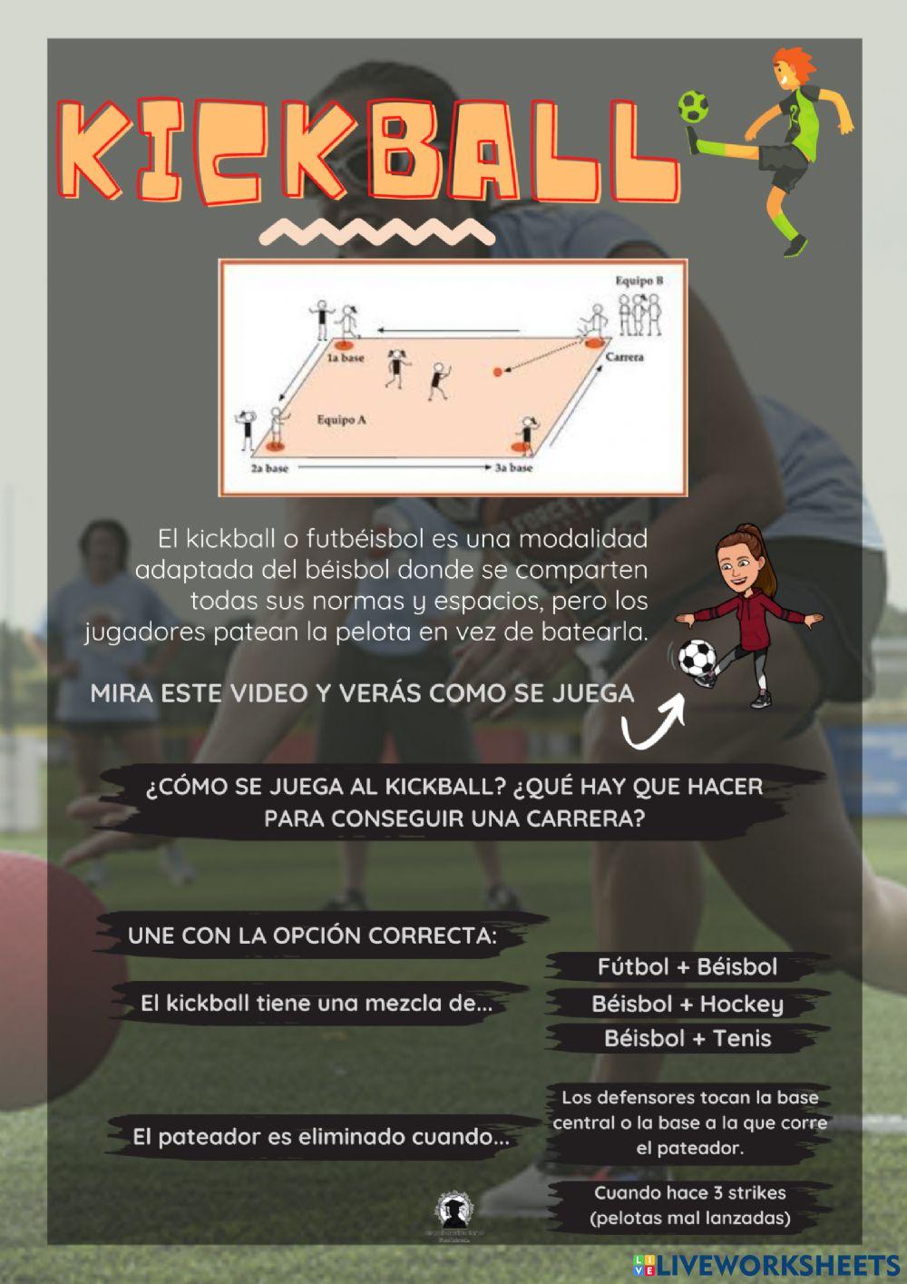 Kickball online exercise for 3-4 Primaria | Live Worksheets
