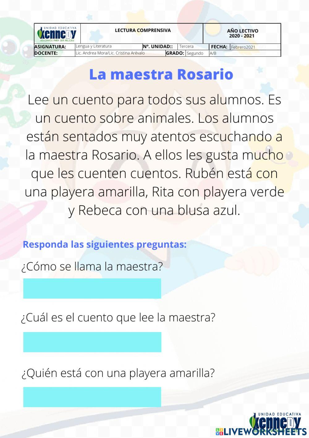 Lectura comprensiva online exercise for 2do | Live Worksheets
