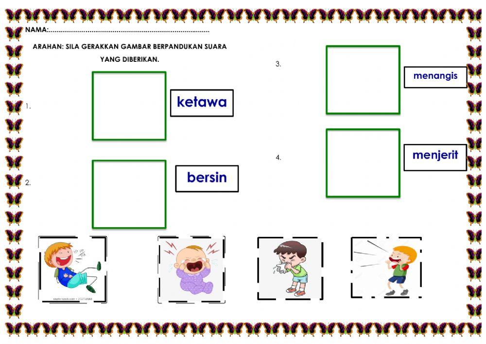 Bahasa melayu pendidikan khas tahun 1 worksheet | Live Worksheets
