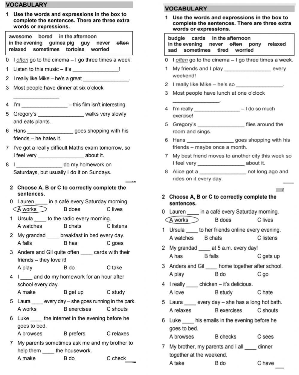 Vocabulary .Language check 689804 | AlionaBudnyk | Live