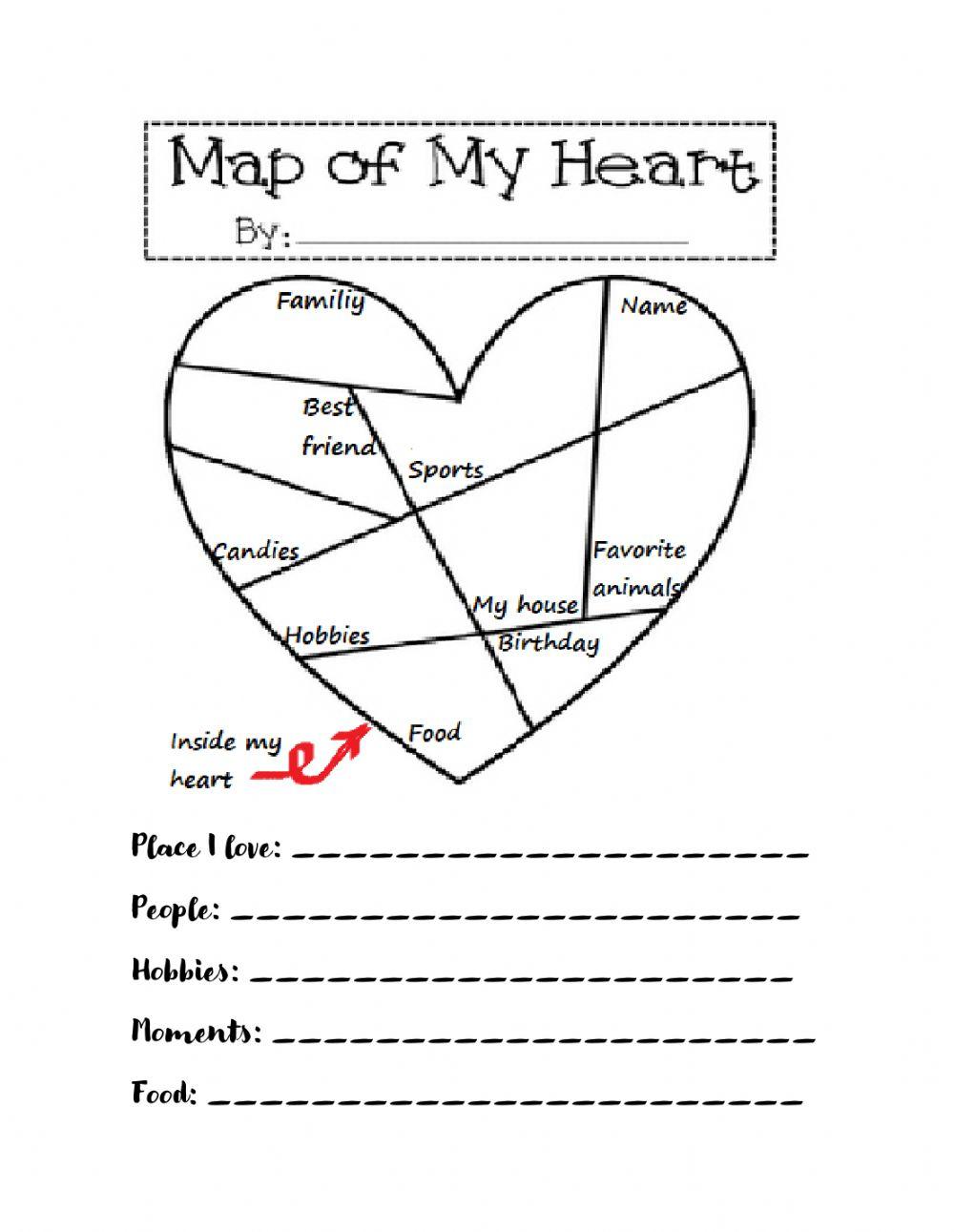 Heart Map Template