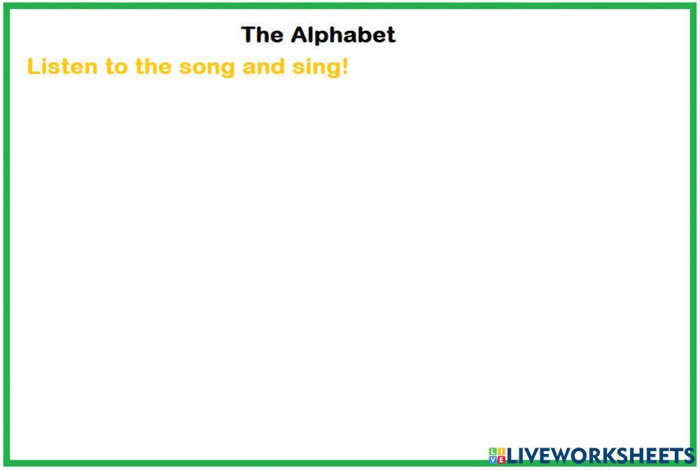 The alphabet activity for grade 1 | Live Worksheets