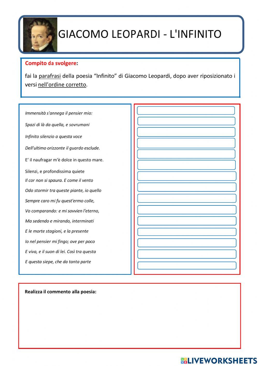 scheda GIACOMO LEOPARDI 4690347 | Berlantini | Live