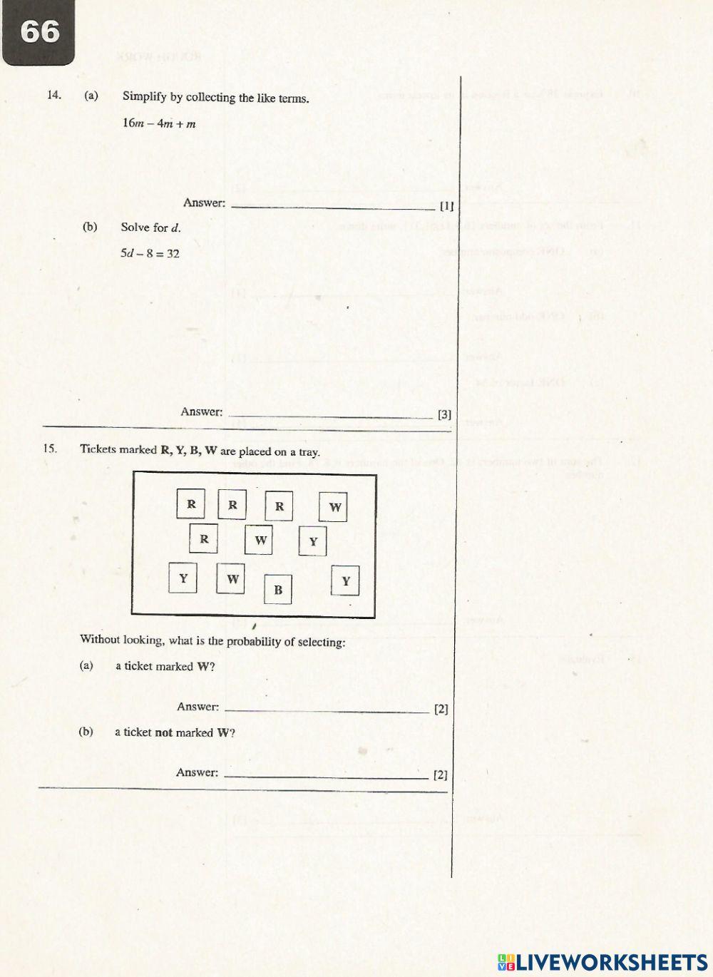 2010 BJC Math P… | Free Interactive Worksheets | 6401485