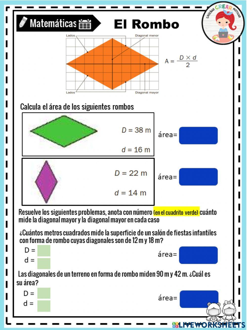 El Rombo | Free Interactive Worksheets | 692474