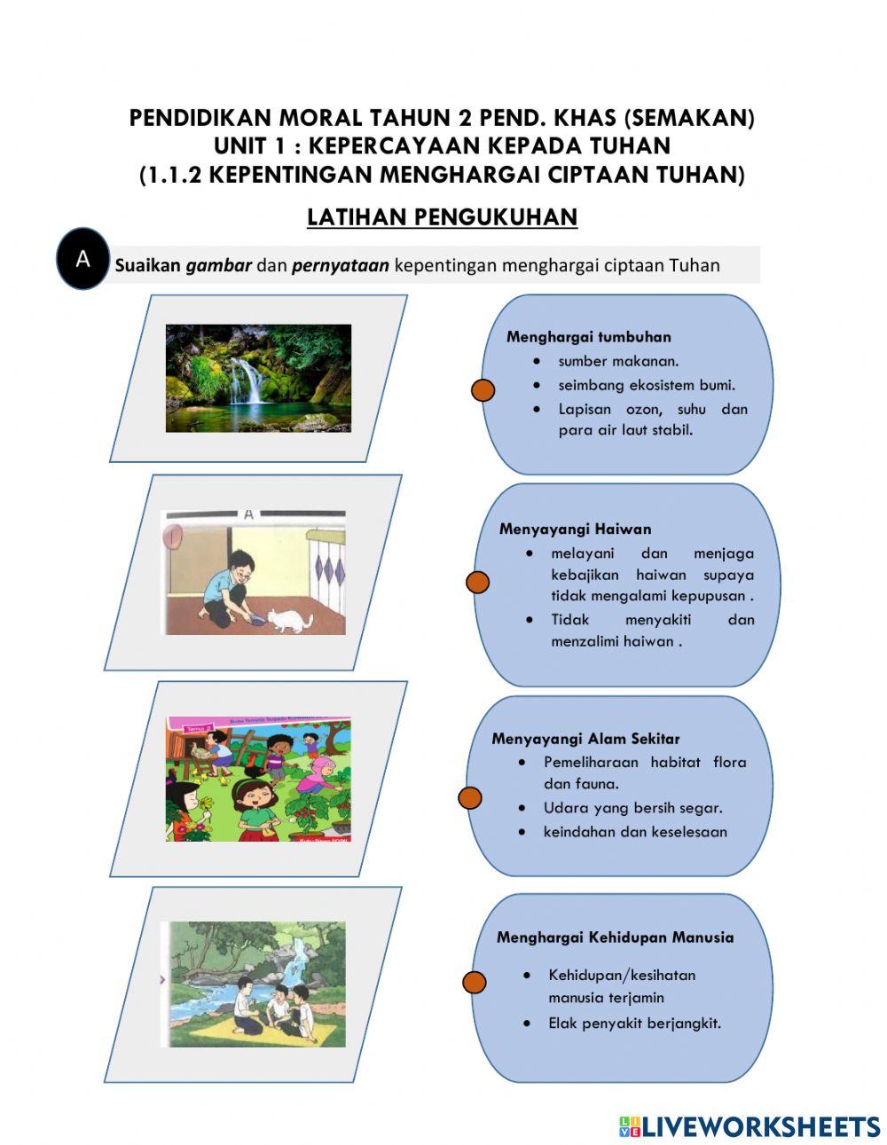 Pendidikan mora… | Free Interactive Worksheets | 692769