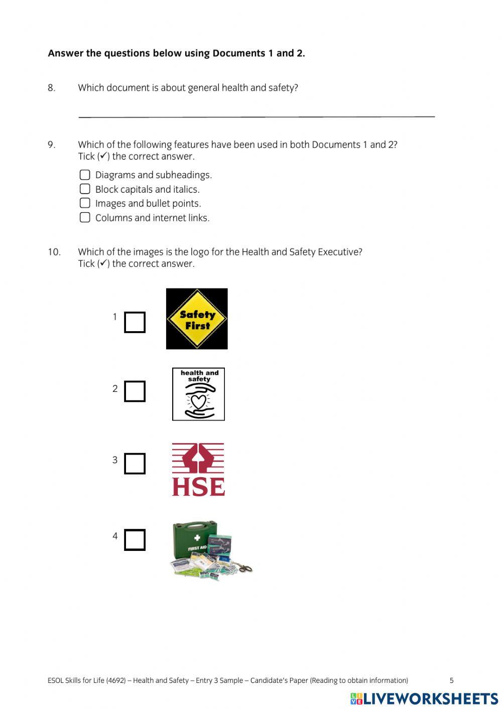 Entry 3 Reading… | Free Interactive Worksheets | 4692894