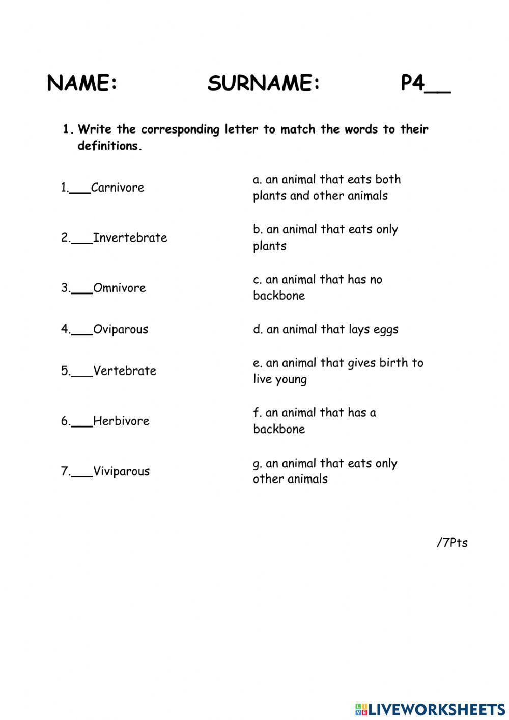 693287 | Science P4 Unit 3 invertebrates | cristinasmncc