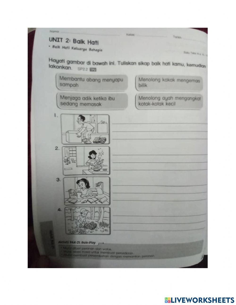 Baik hati activity | Live Worksheets