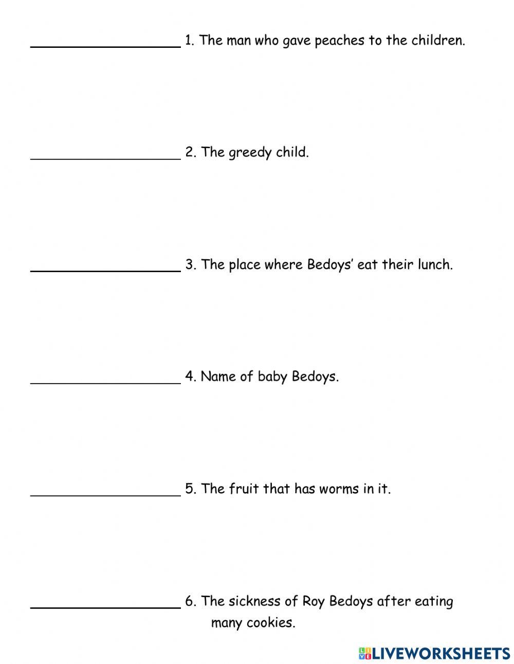 4694606 | ESP-CL (KINDER) - QUIZ -5: BEING GREEDY