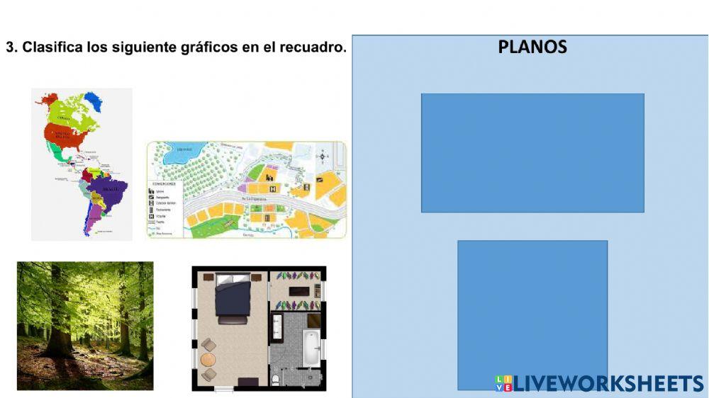 Mapas y planos … | Free Interactive Worksheets | 4696195