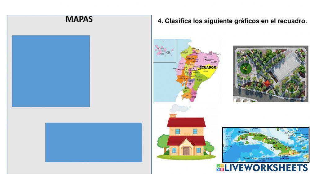 Mapas y planos … | Free Interactive Worksheets | 4696195