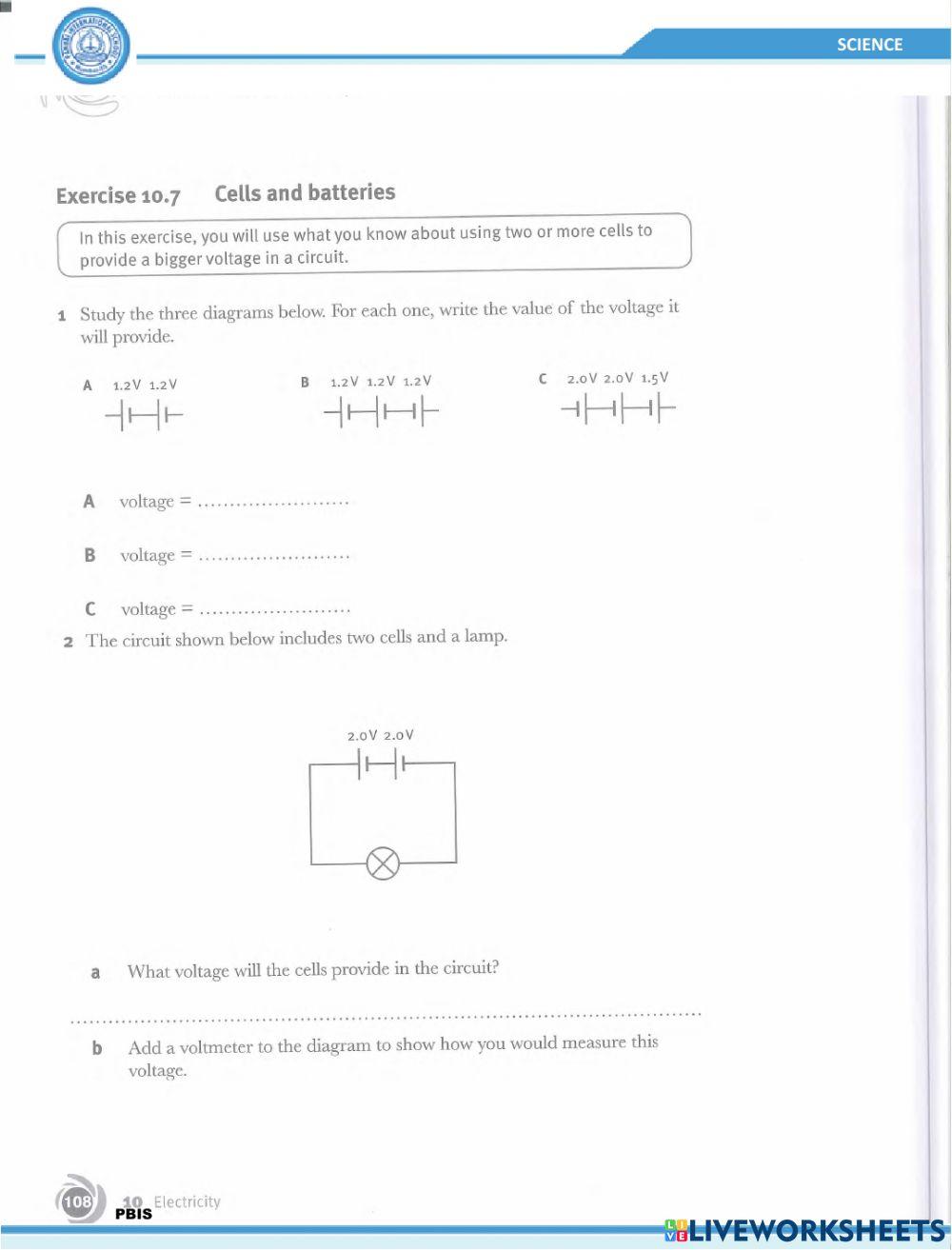 Electricity part 1 grade 8 online exercise for | Live Worksheets