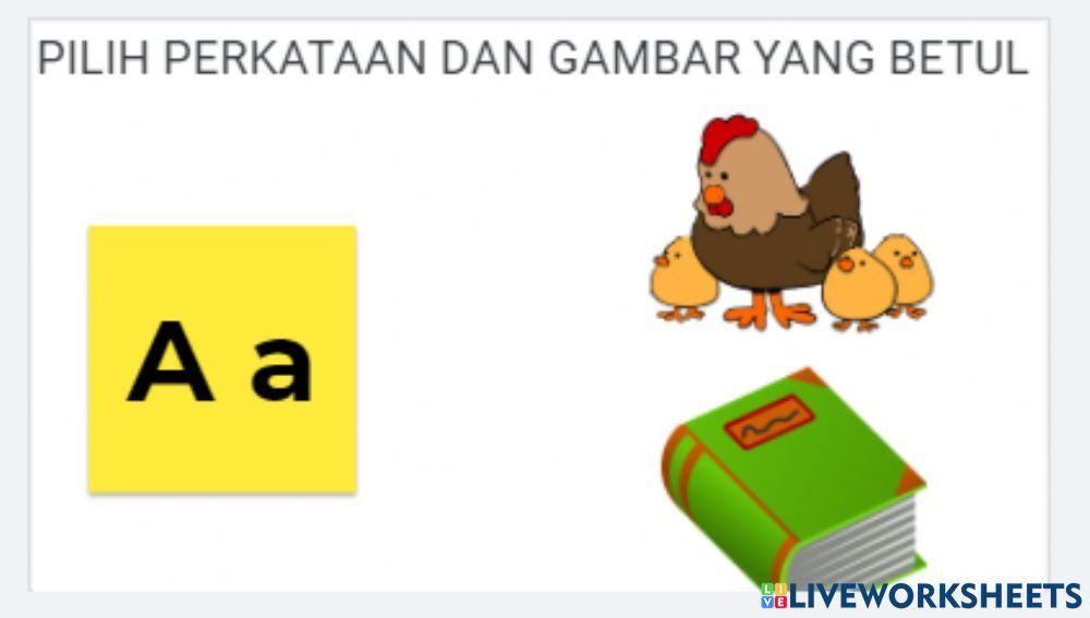 Kenal abjad | Free Interactive Worksheets | 695831