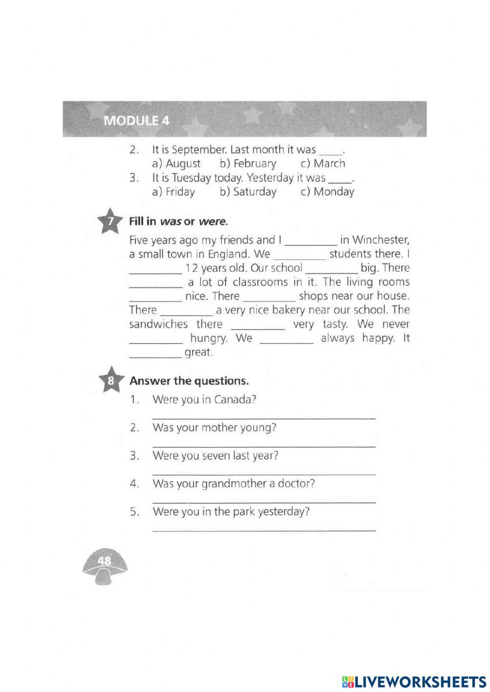 Starlight 4 Module 4 online exercise for | Live Worksheets