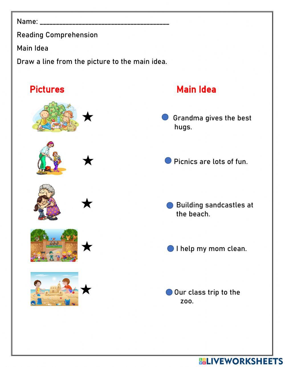 Reading Comprehension online exercise for k4-gr2 | Live Worksheets
