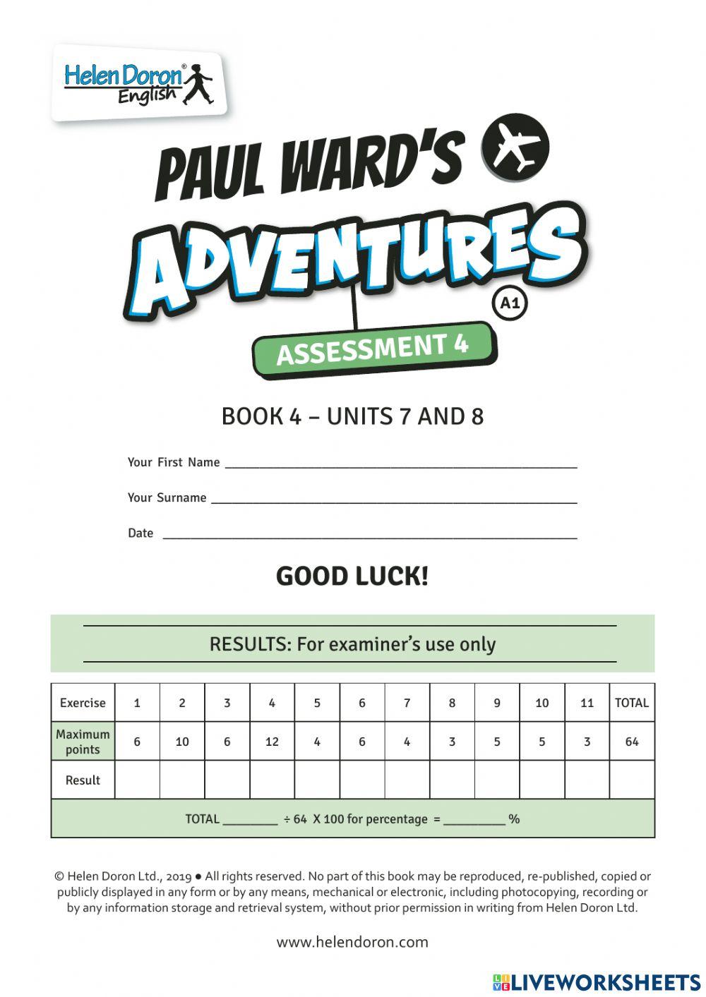 4698718 | Paul Ward's Adventure BOOK 4 | Prolog