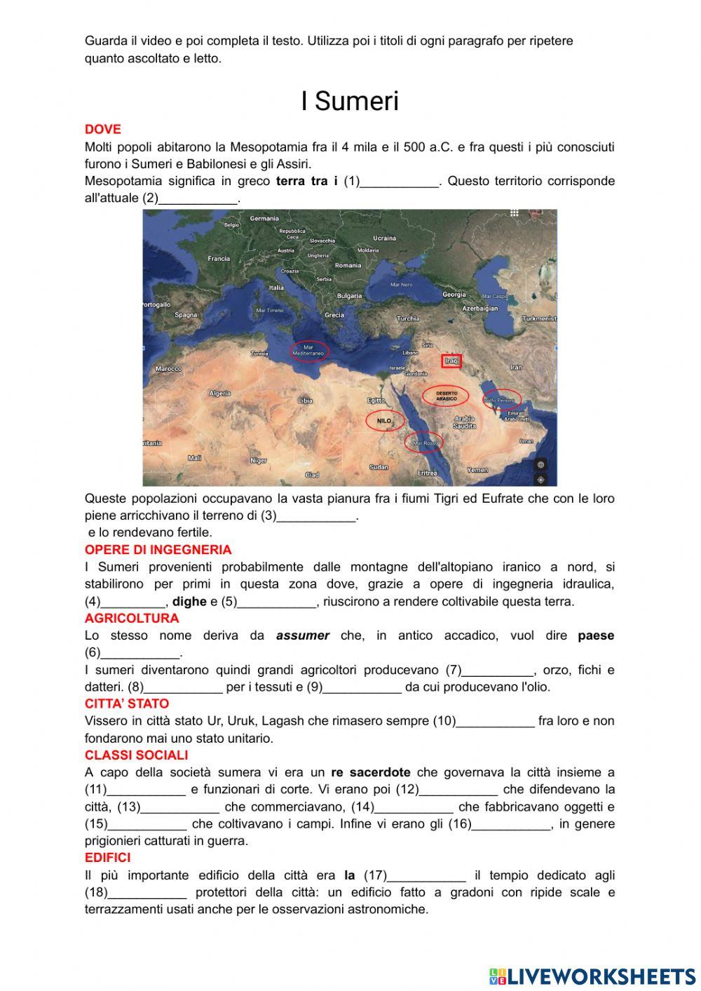 697334 | I sumeri | Sandra Reami | LiveWorksheets