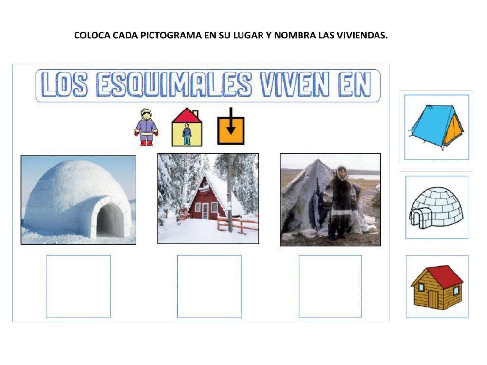 LOS ESQUIMALES 1 worksheet | Live Worksheets