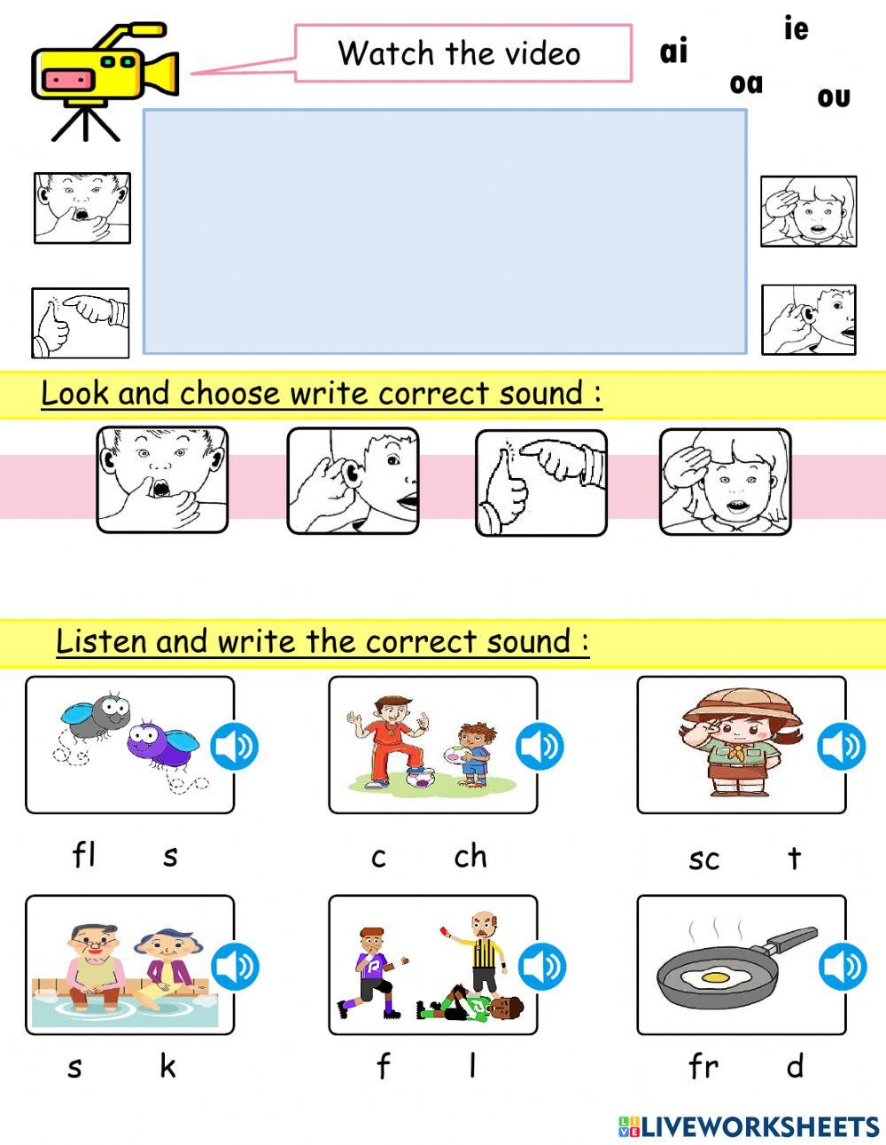 Ai ie ou oa AC worksheet | Live Worksheets